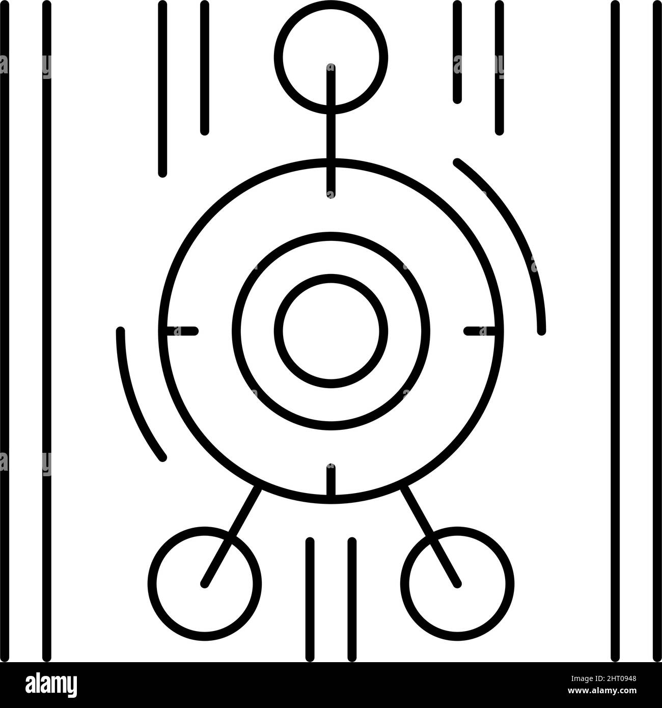 Alien sight line icon Cut Out Stock Images & Pictures - Alamy