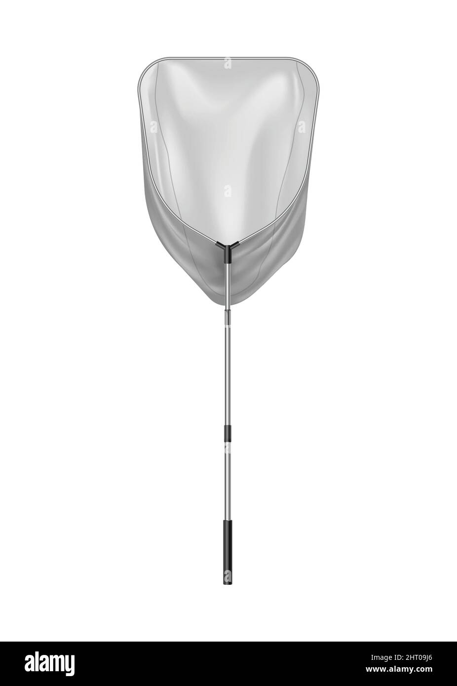 Fishing equipment realistic composition with isolated image of hoop net ...