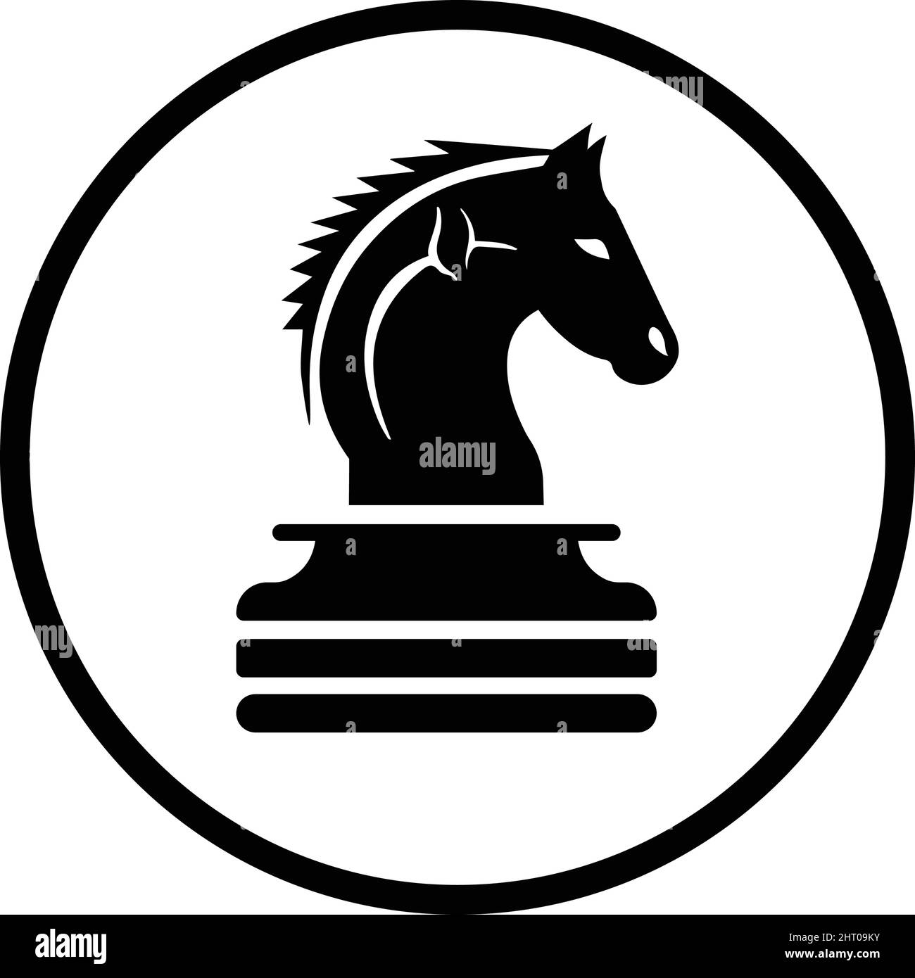 strategy, chess knight icon - Perfect use for print media, web, stock ...