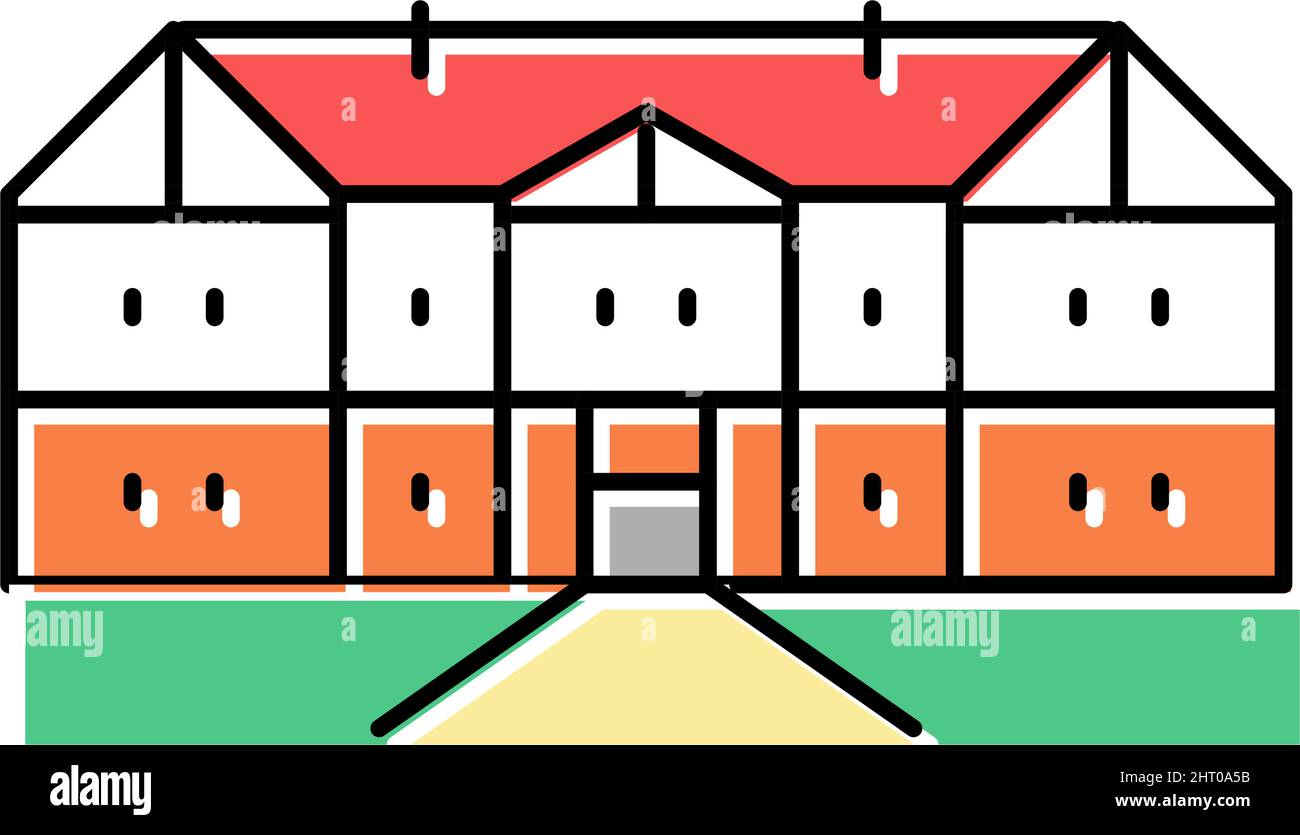 tudor house color icon vector illustration Stock Vector Image & Art - Alamy
