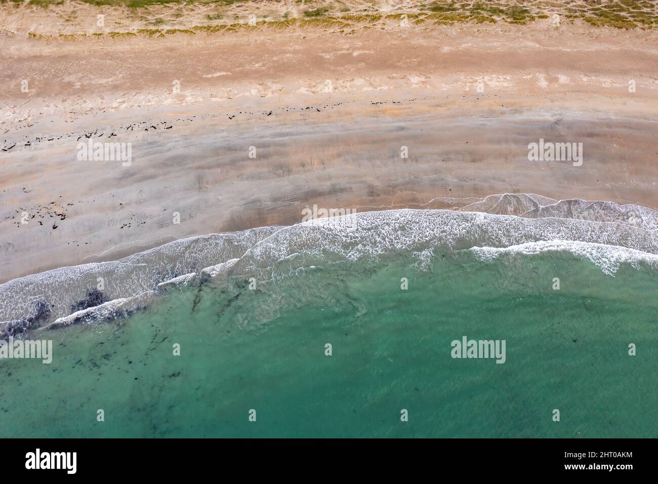 Aerial view of Cashelgolan beach, Castlegoland, by Portnoo in County ...