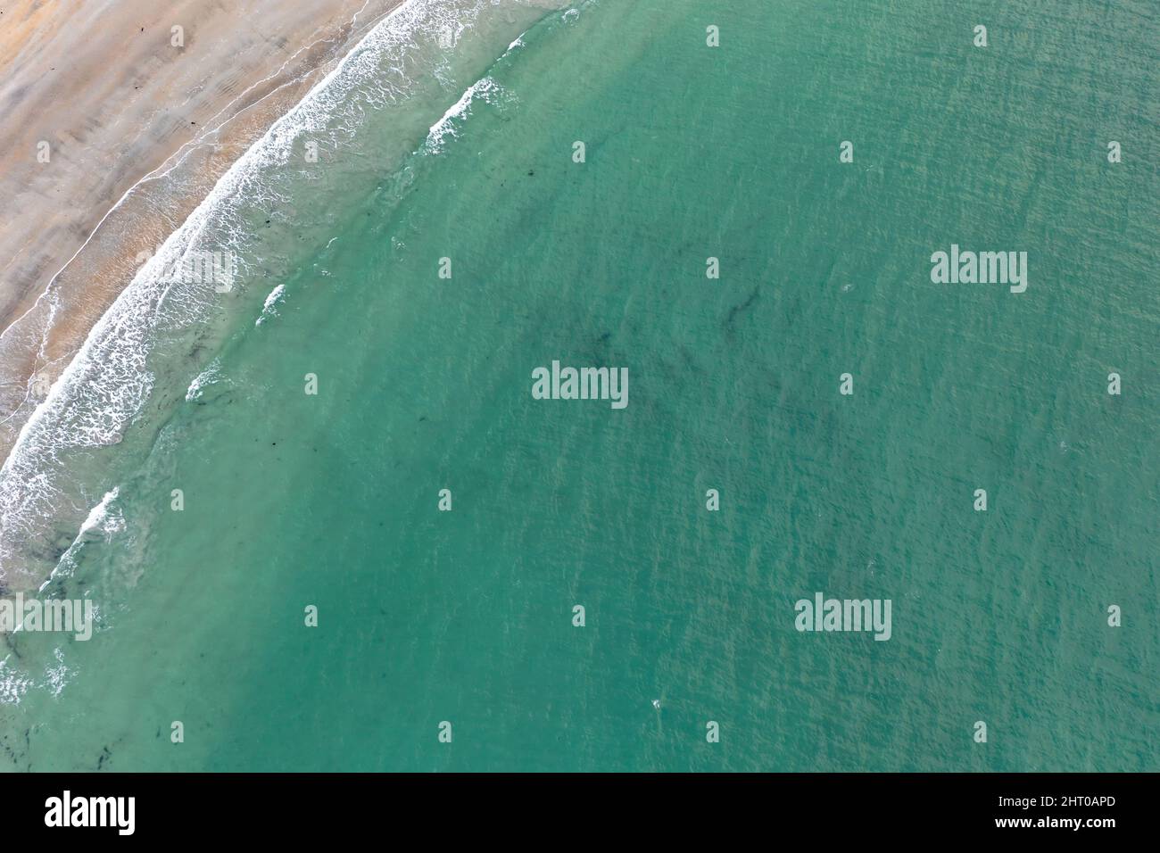 Aerial view of Cashelgolan beach, Castlegoland, by Portnoo in County ...