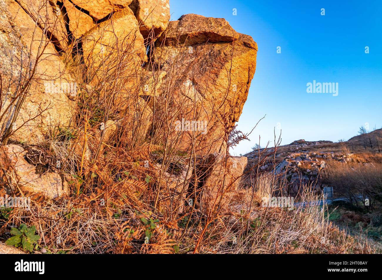 The historic mass rock by Kincasslagh in County Donegal - Ireland Stock ...