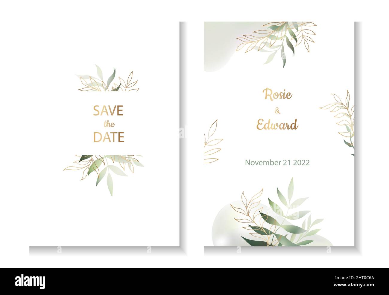 Doble side of jungle invitation card frame postcard template with text ...