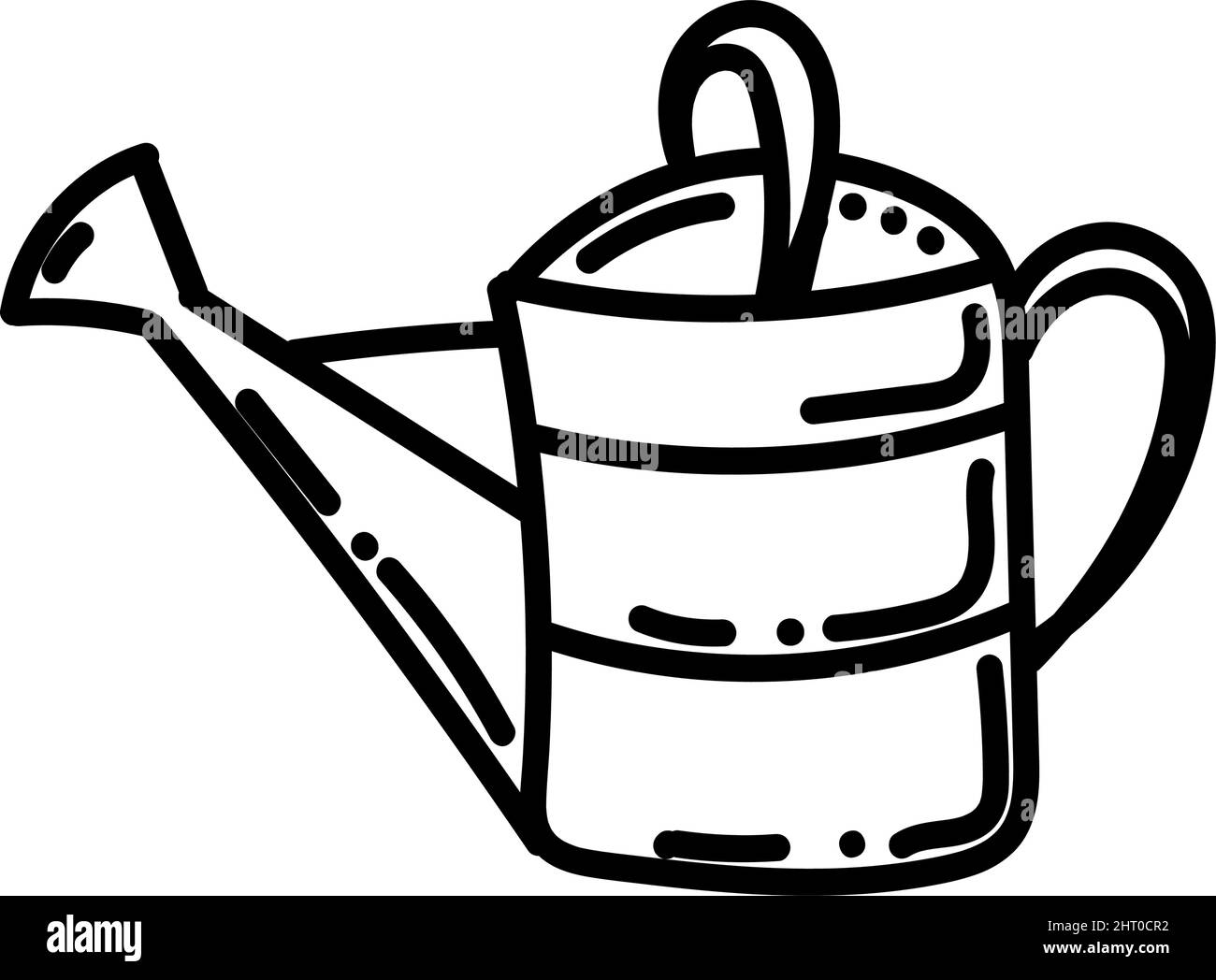 Watering Can Clipart Black And White