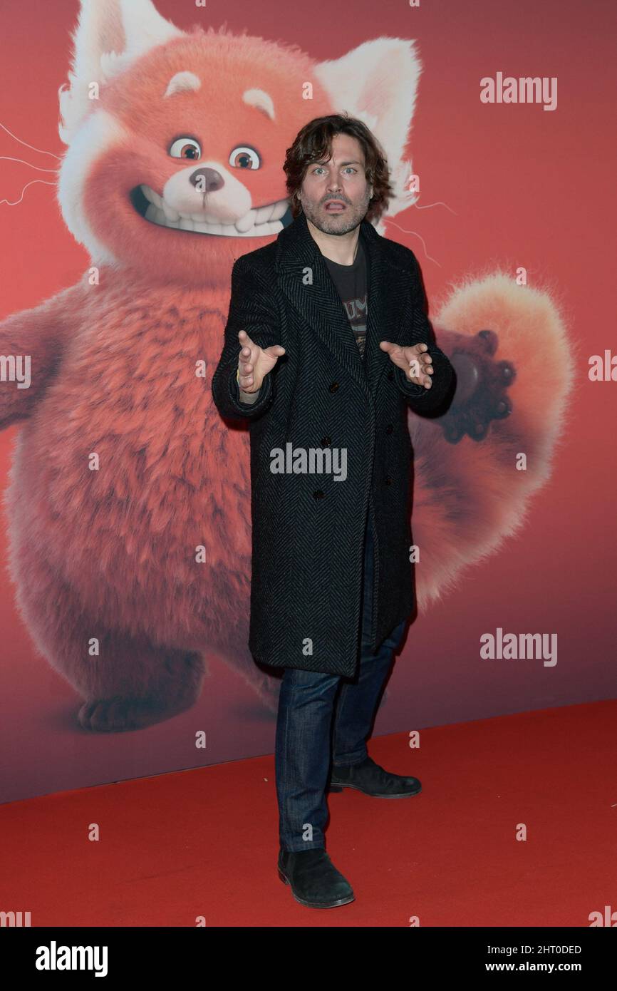 Federico Russo attends at the red carpet of Disney movie Red at The ...