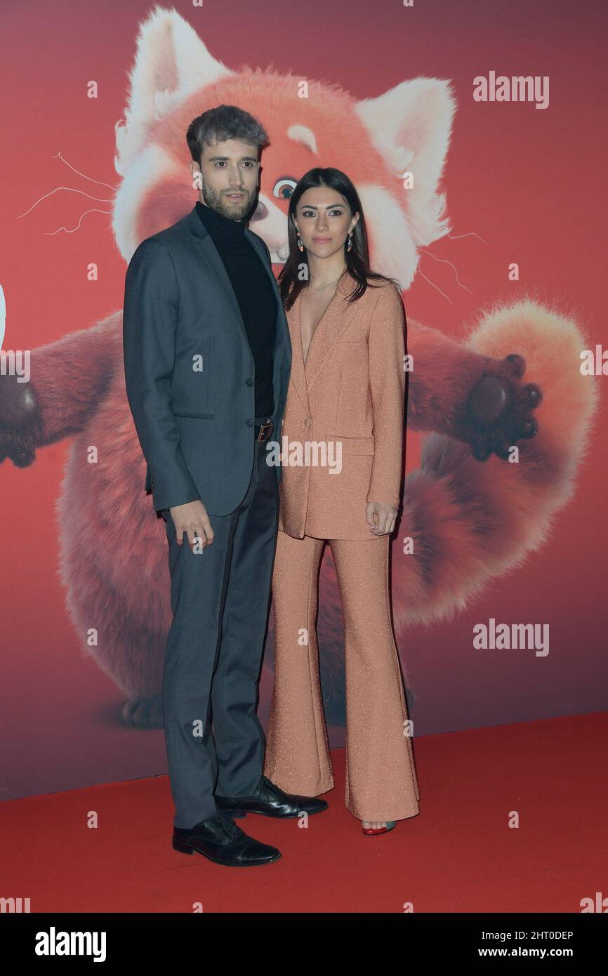 Moon Ryde (L) with Giulia (R) attend at the red carpet of Disney movie ...
