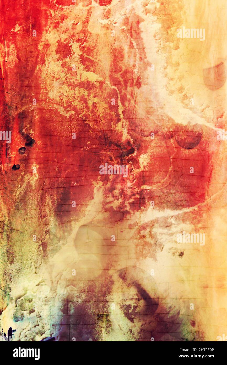 Illustration of an orange abstract background with grunge effect Stock ...