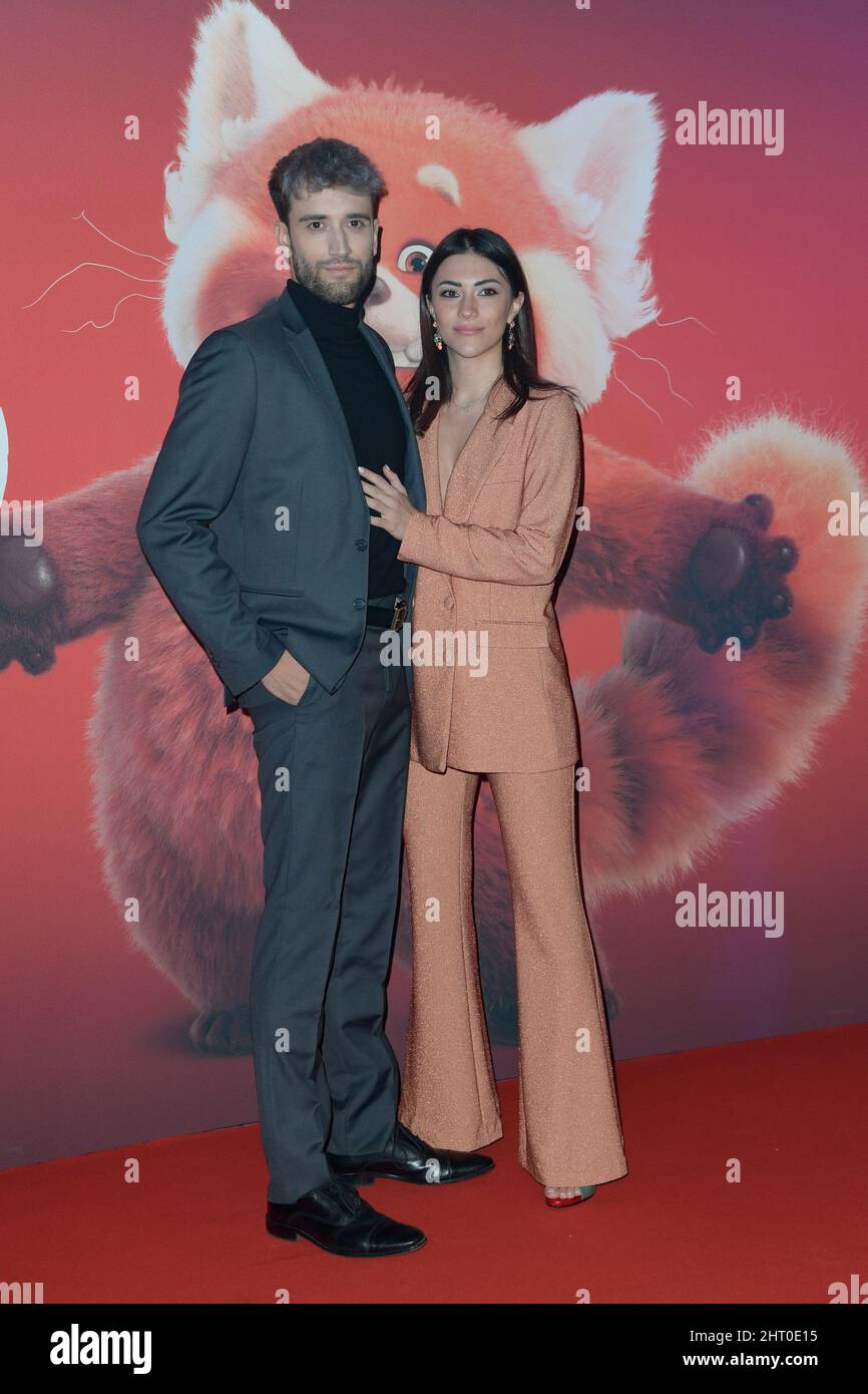 Rome, Italy. 25th Feb, 2022. Moon Ryde (L) with Giulia (R) attend at ...