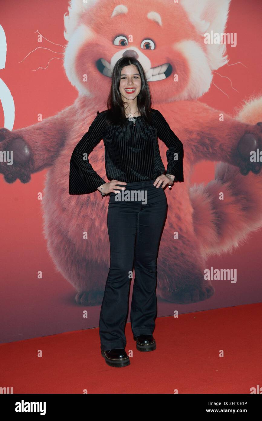 Rome, Italy. 25th Feb, 2022. Chiara Fabiano attends at the red carpet ...