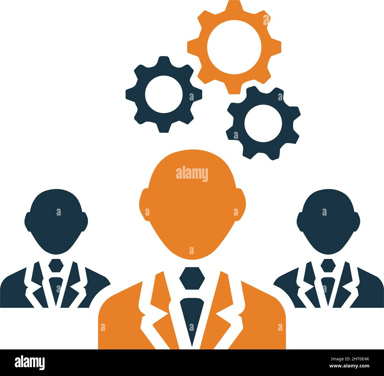Gear, business strategy icon. - Perfect use for print media, web, stock ...