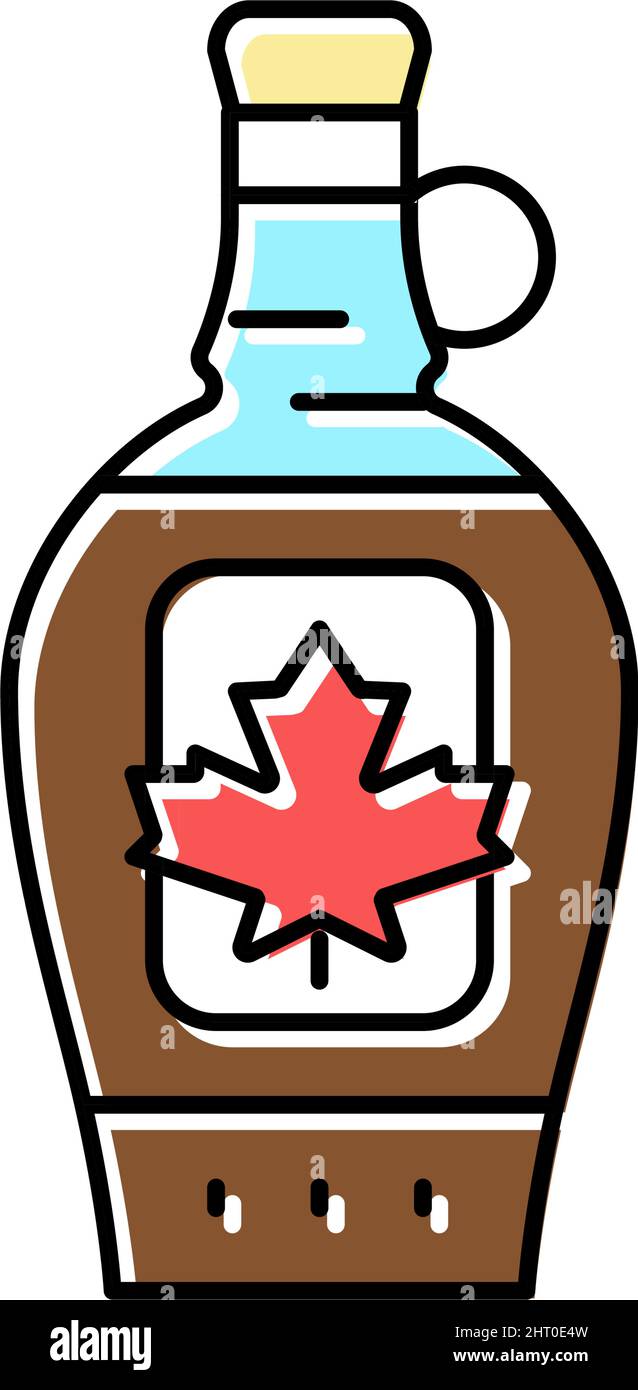 maple syrup package color icon vector illustration Stock Vector Image ...