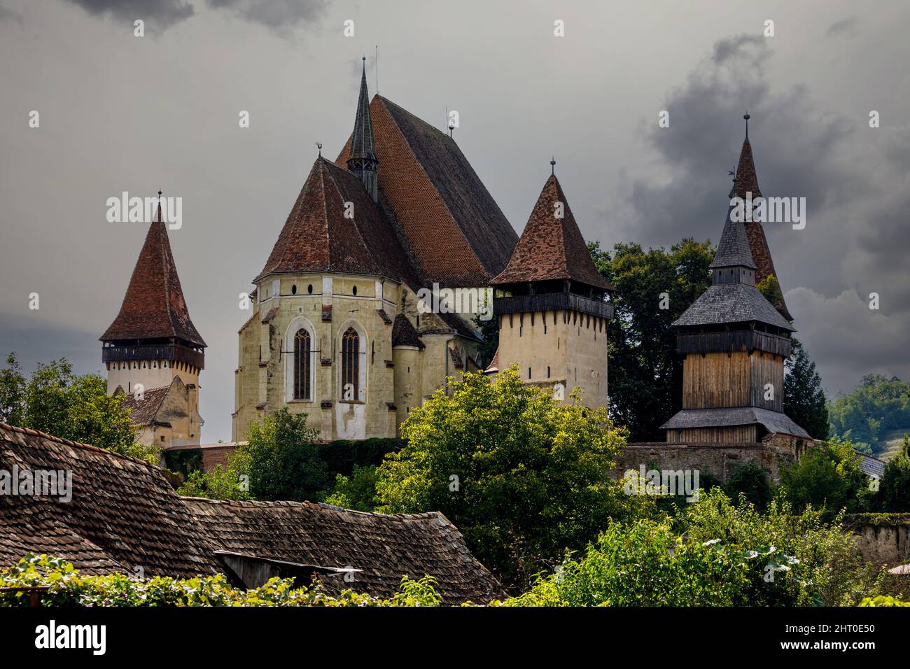 The historic castle church of Biertan in Romania Stock Photo - Alamy