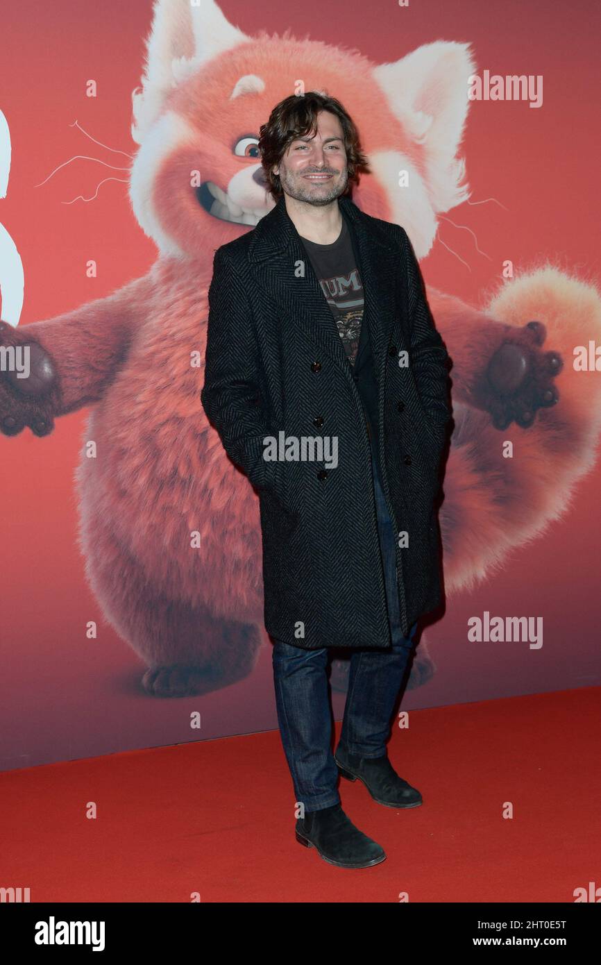 Federico Russo attends at the red carpet of Disney movie Red at The ...