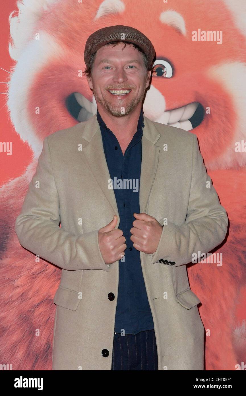 Marco Maccarini attends at the red carpet of Disney movie Red at The ...