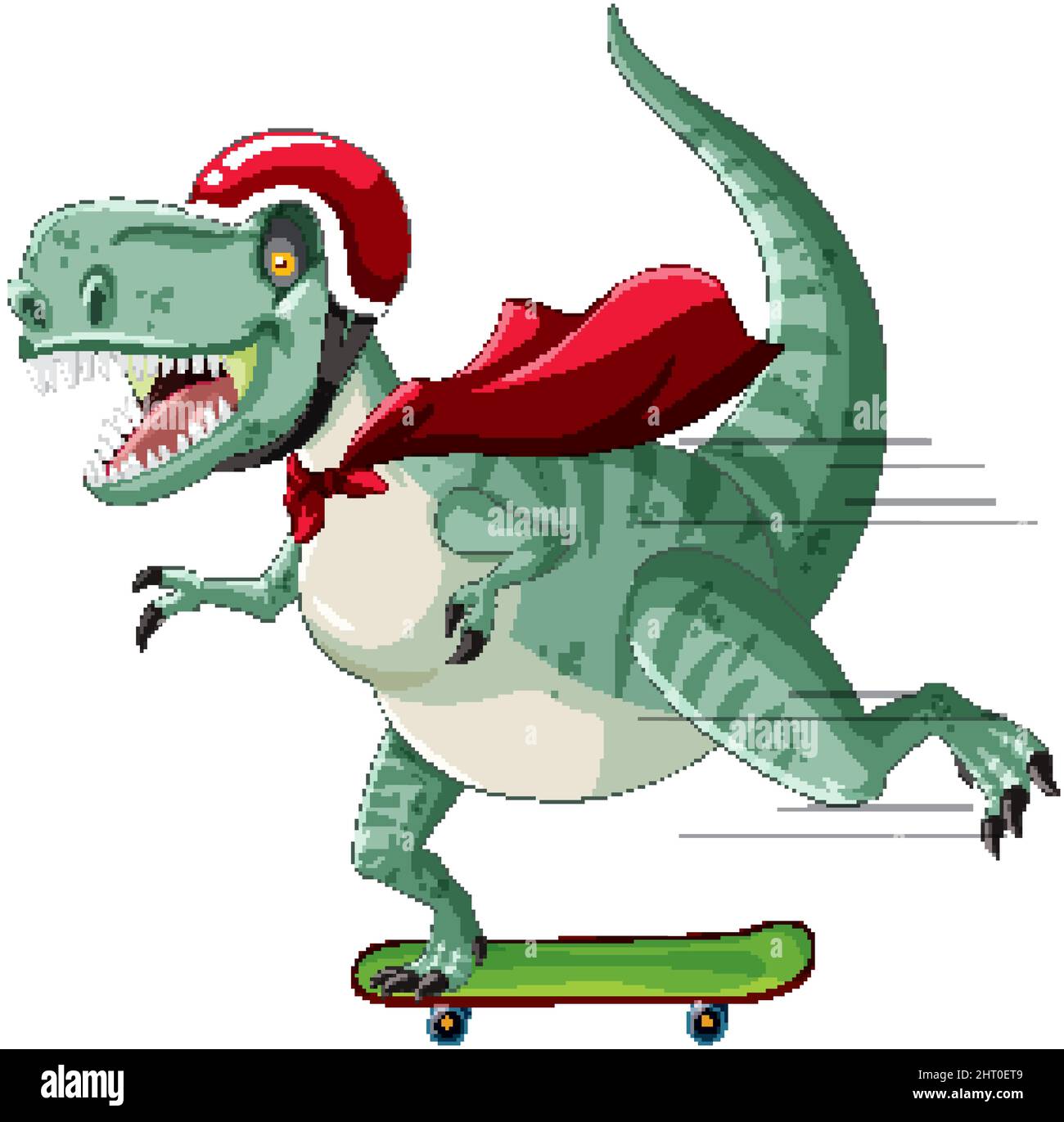 T rex on skateboard Cut Out Stock Images & Pictures - Alamy