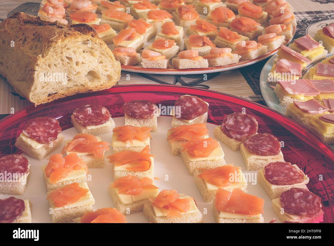 Assorted canapes hi-res stock photography and images - Alamy