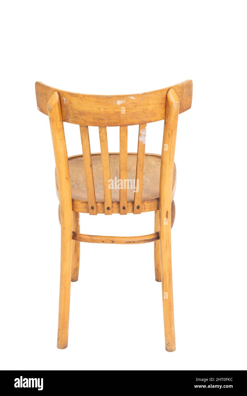Wood chair from behind hi-res stock photography and images - Alamy
