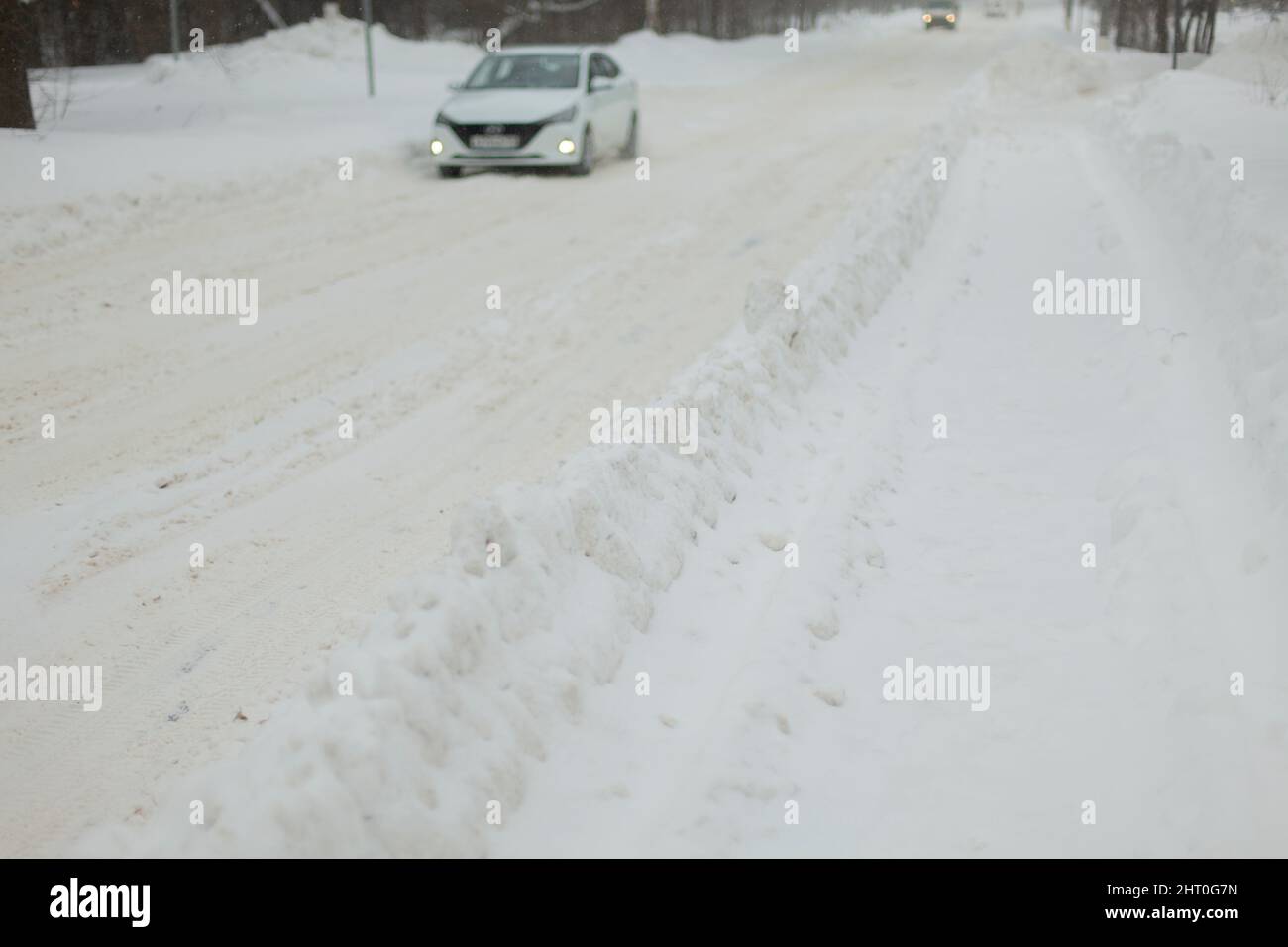 Automobile drives along ground road hi-res stock photography and images ...