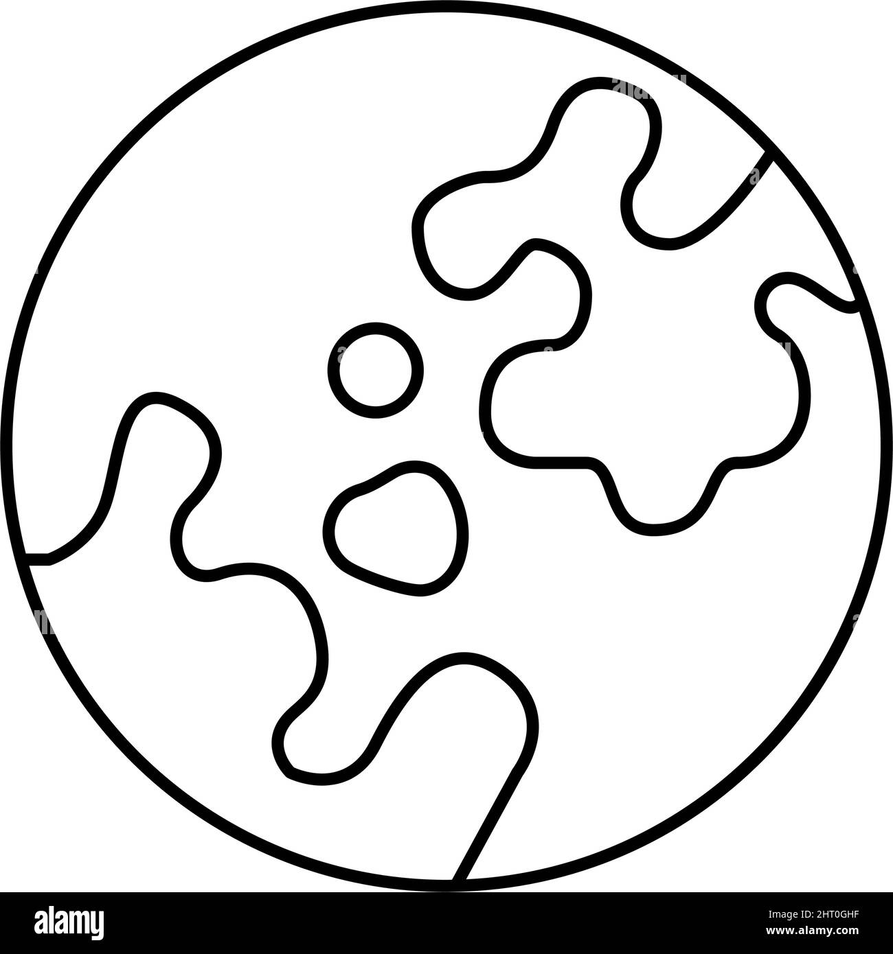 vitiligo skin disease line icon vector illustration Stock Vector Image ...