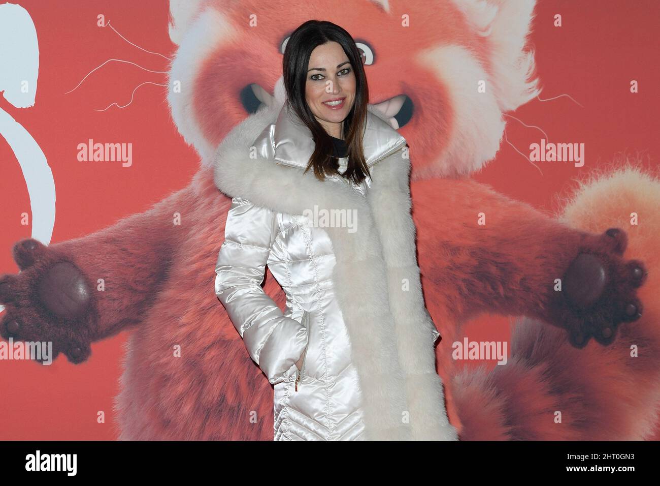 Rome, Italy. 25th Feb, 2022. Manuela Arcuri attends at the red carpet ...
