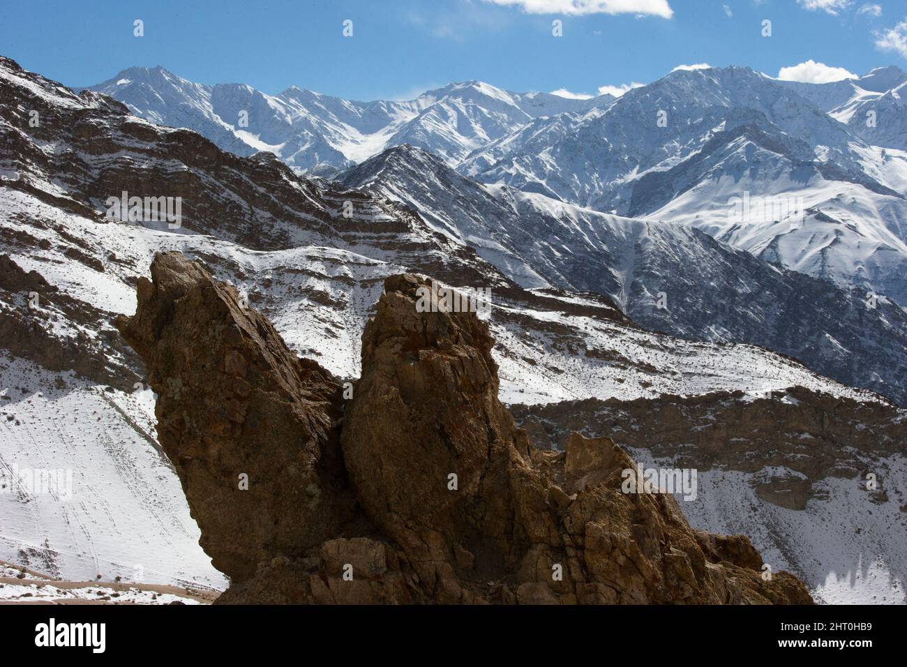 Vista of Hemis National Park, the sole national park north of the ...