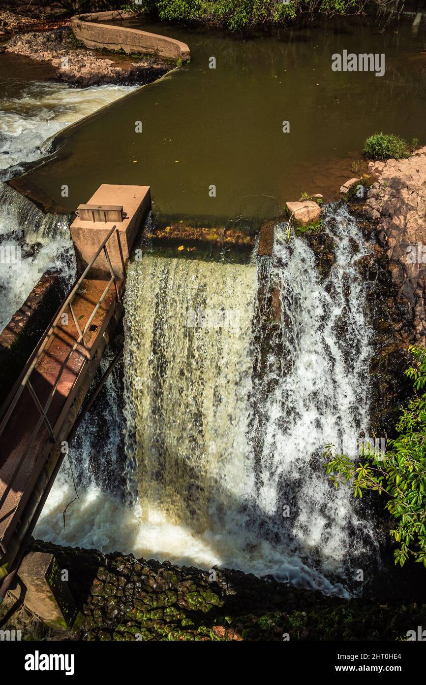 Top view small waterfall blue hi-res stock photography and images - Alamy