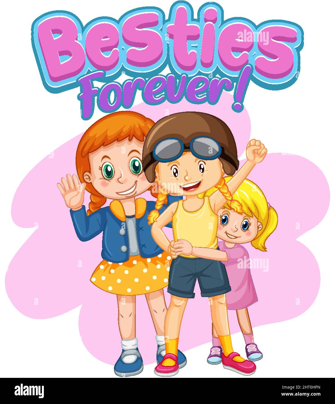 Three Cute Best Friends Forever