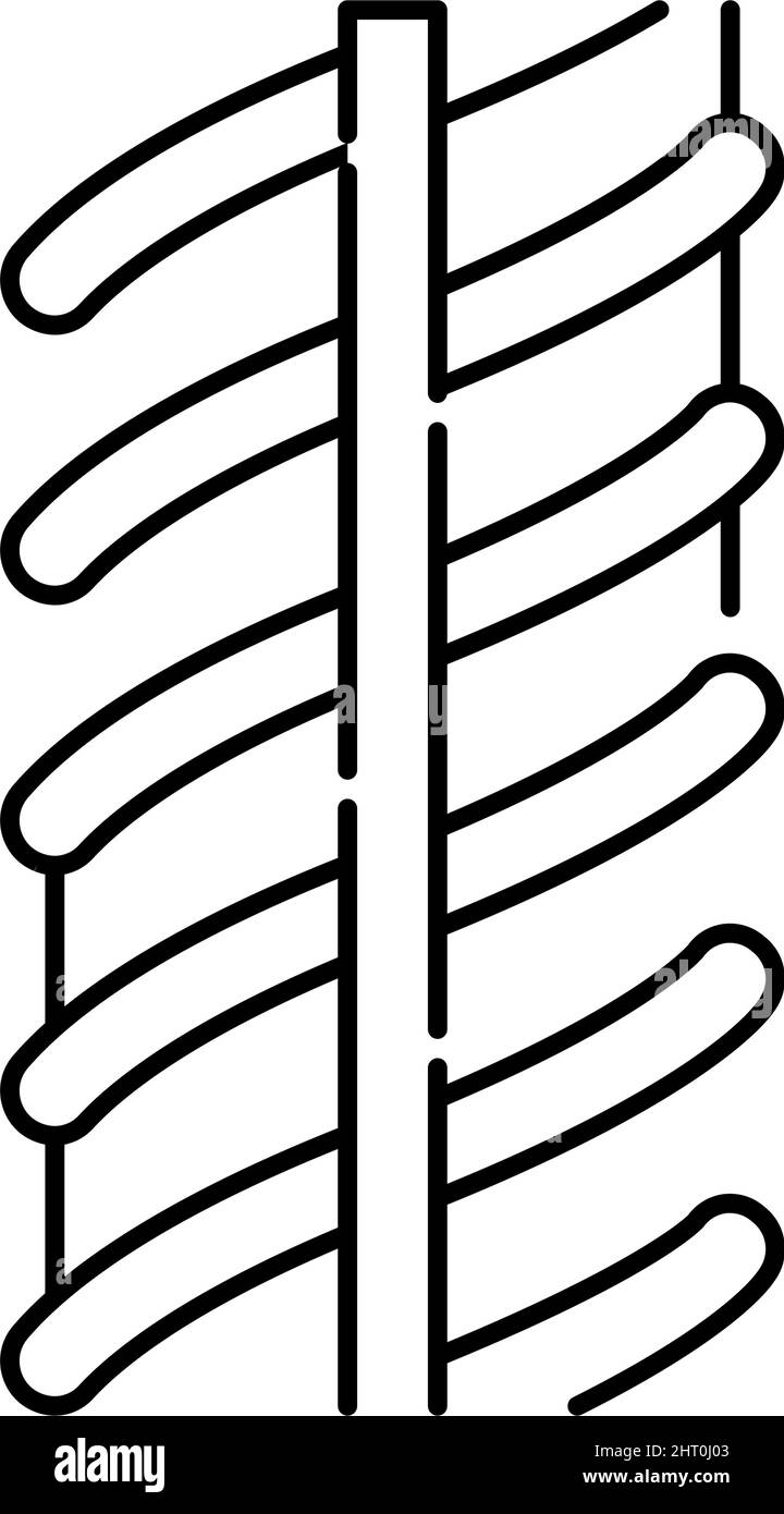 epoxy coated fittings line icon vector illustration Stock Vector Image ...