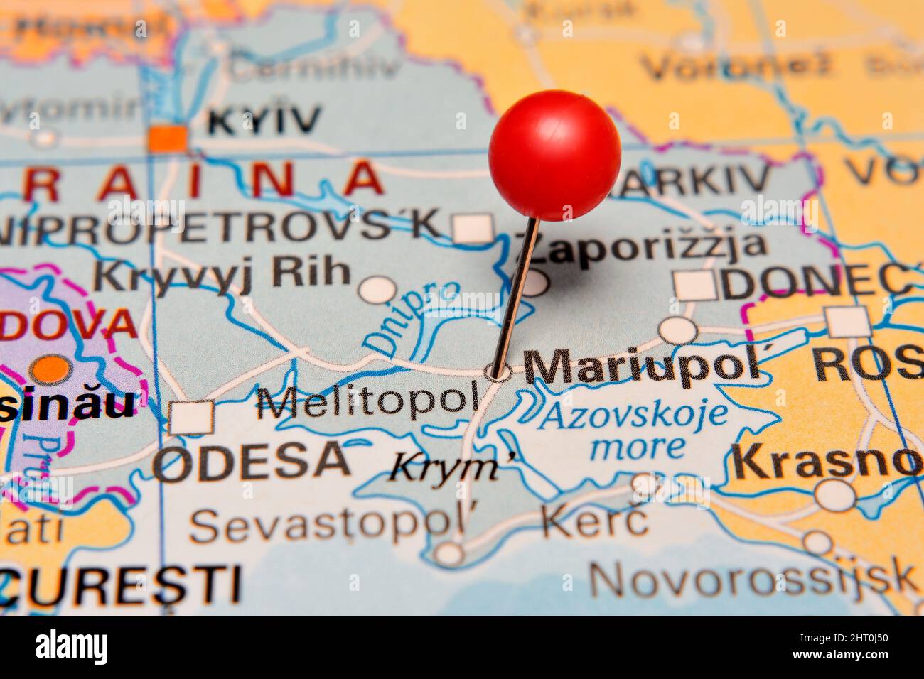 Mariupol on the map hi-res stock photography and images - Alamy