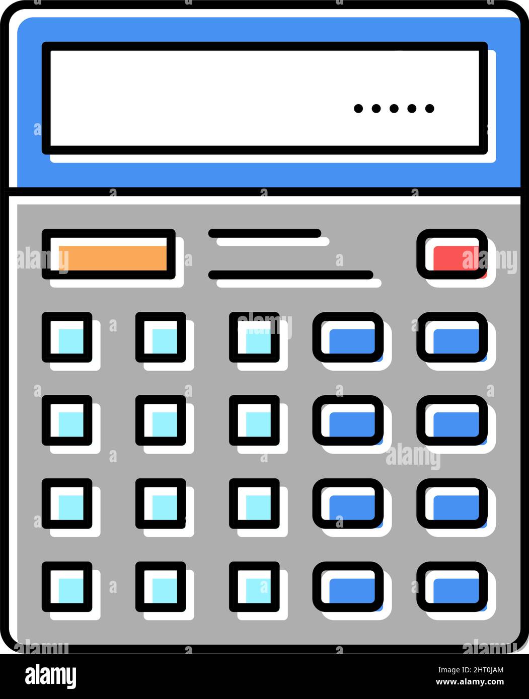 calculator digital device for counting color icon vector illustration ... calculator digital device for counting color icon vector illustration ...