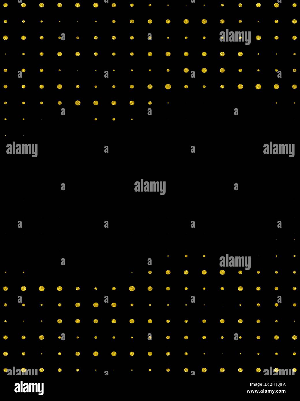Illustration of golden retro halftone effect on black background Stock ...