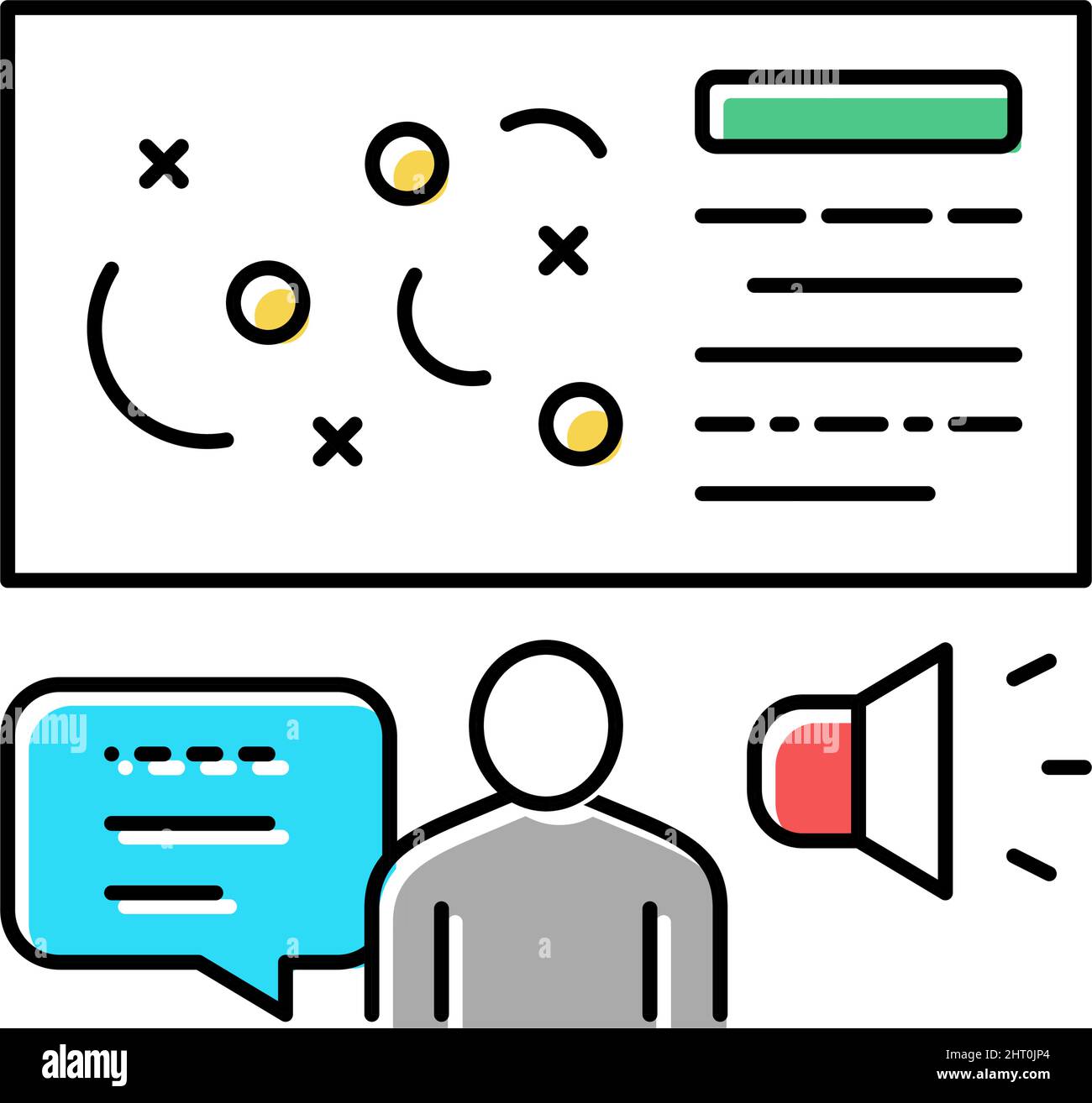 pr strategy color icon vector illustration Stock Vector Image & Art - Alamy
