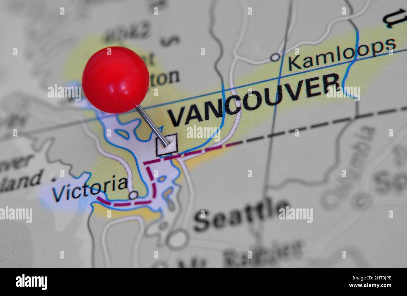 Canada map pin hi-res stock photography and images - Alamy