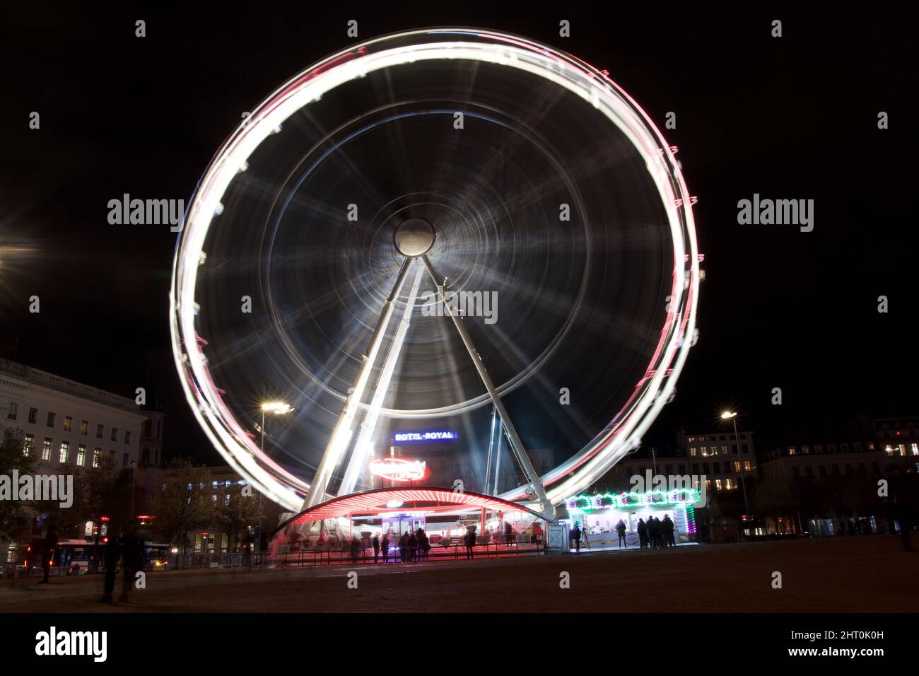 Famous Lyon Ferris Wheel Stock Photo - Alamy
