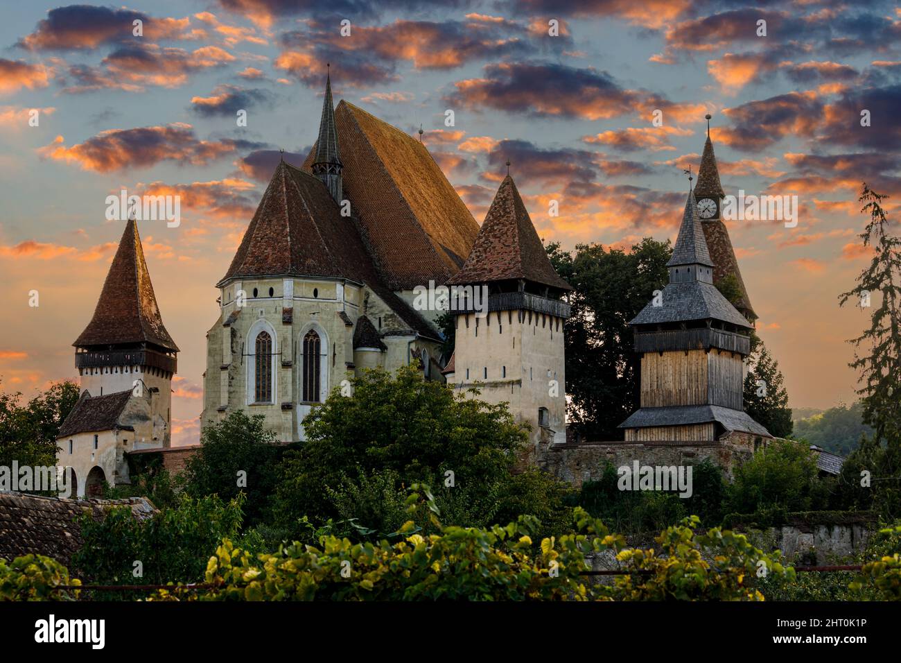 The historic castle church of Biertan in Romania Stock Photo - Alamy