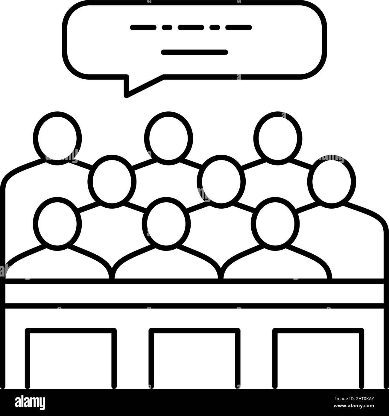 trial jury line icon vector illustration Stock Vector Image & Art - Alamy