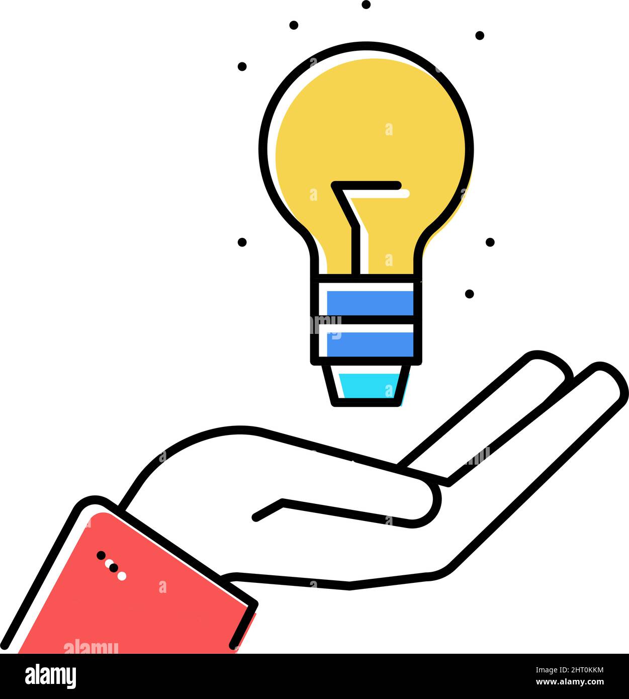 idea work color icon vector color illustration Stock Vector Image & Art ...