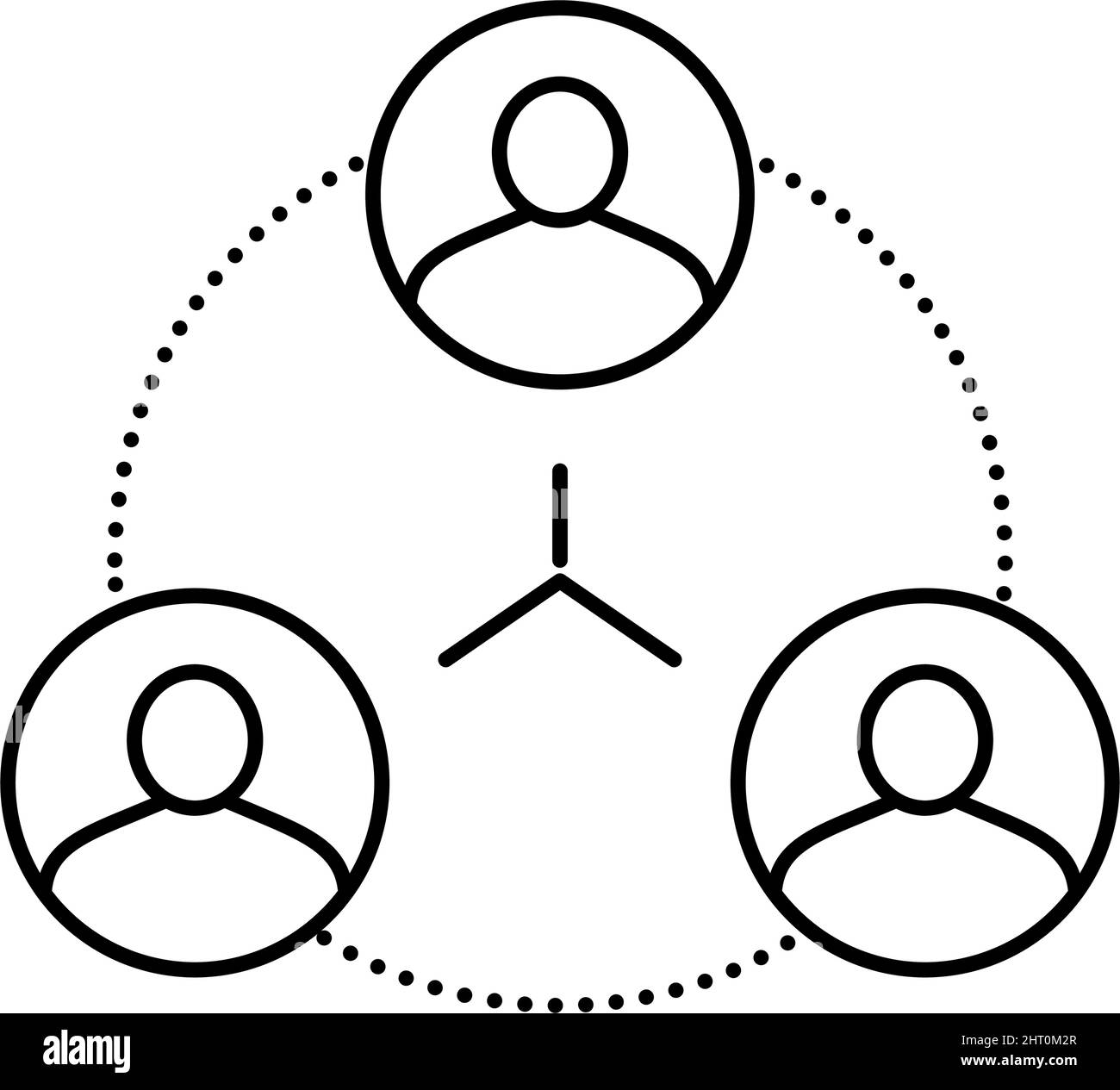 human communication line icon vector illustration Stock Vector Image ...