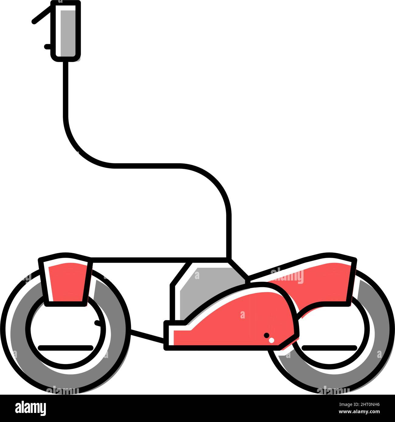 motorized vehicle transport color icon vector illustration Stock Vector ...