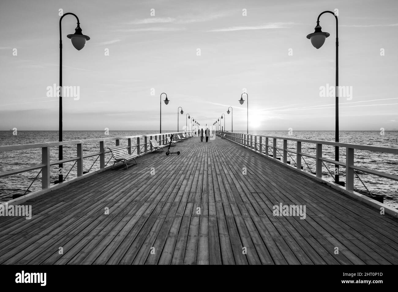 Orlowo pier Black and White Stock Photos & Images - Alamy