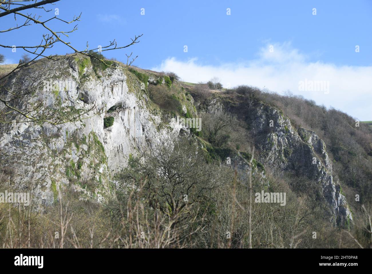 A February walk through the valley of the River Manifold showing the ...