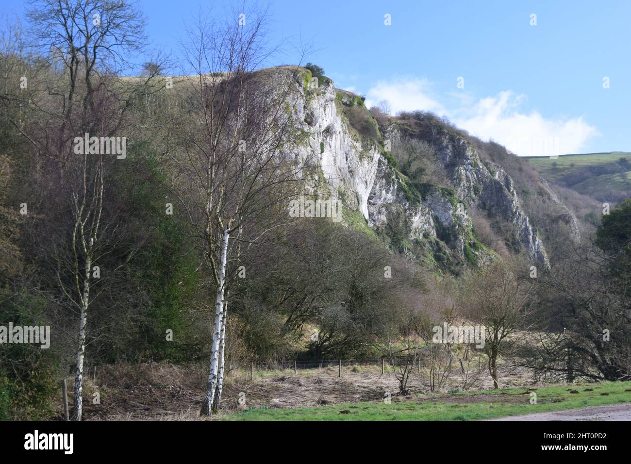 A February walk through the valley of the River Manifold showing the ...