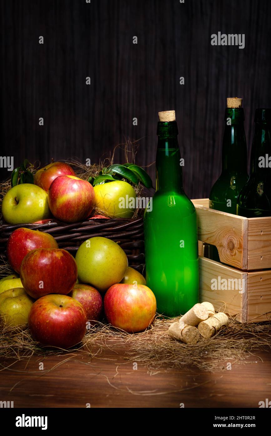 Cider bottles hi-res stock photography and images - Alamy