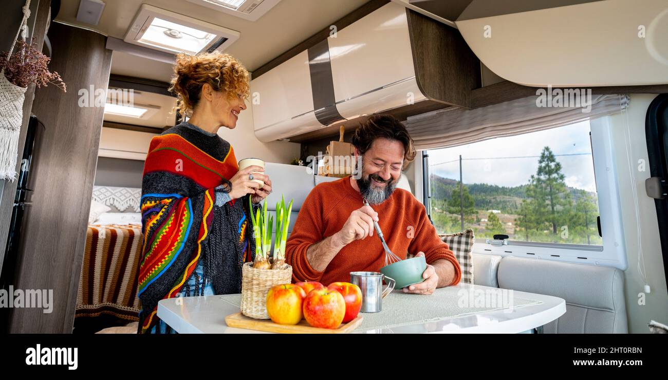 Family caravan inside hi-res stock photography and images - Alamy