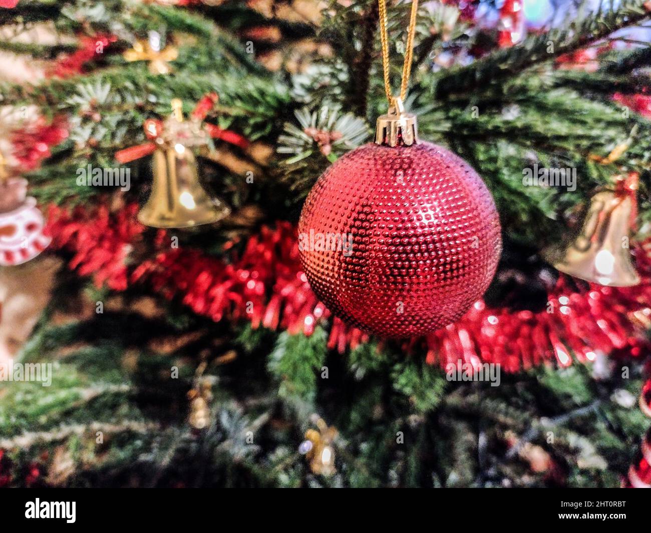 Ball on the christmas tree hi-res stock photography and images - Alamy