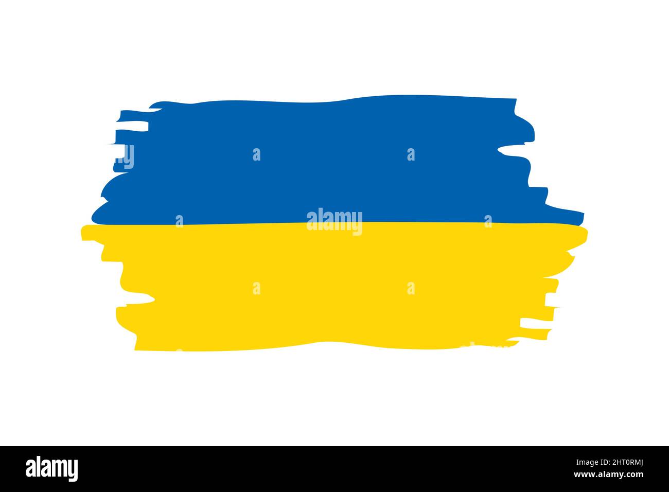 simple abstract ukraine flag isolated on white background Stock Vector ...