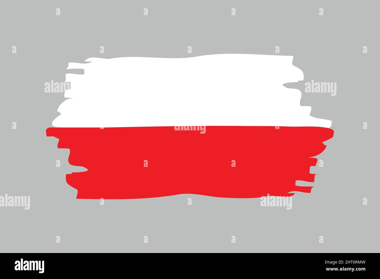 Poland brush flag hi-res stock photography and images - Alamy