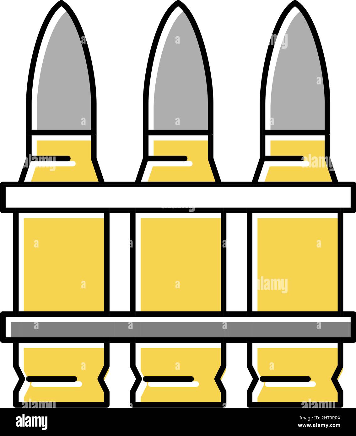 cartridge clip color icon vector illustration Stock Vector Image & Art ...