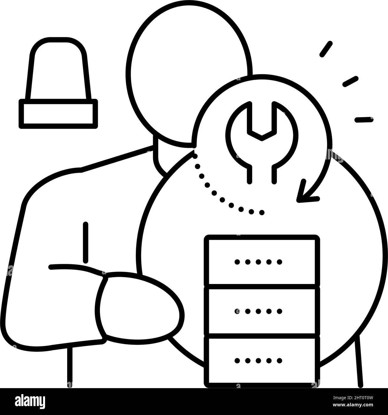 emergency recovery line icon vector illustration Stock Vector Image ...